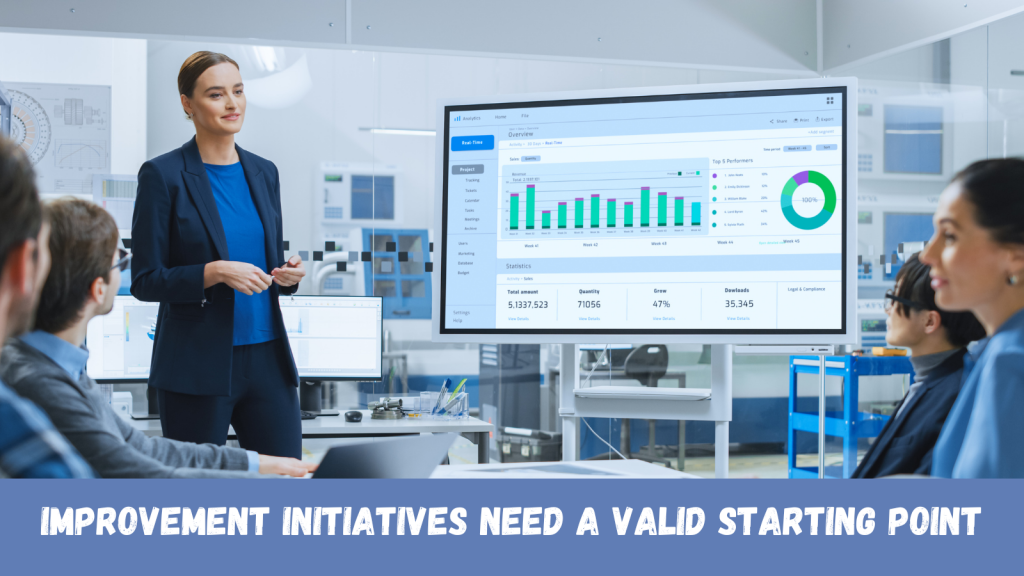 Improvement Initiatives Need a Valid Starting Point - ets Improvement Initiatives Need a Valid Starting Point - ets